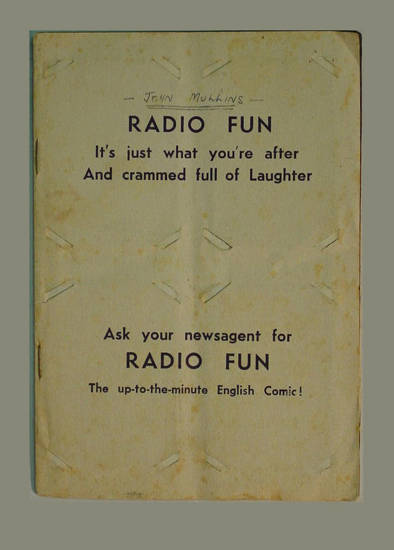 "Album of 24 Famous Test Cricketers" supplied with Radio Fun [comic] c ...