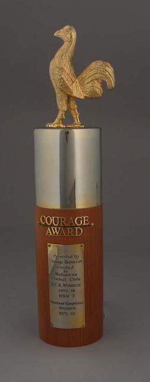 Courage Award Trophy presented by Courage Breweries to Melbourne ...