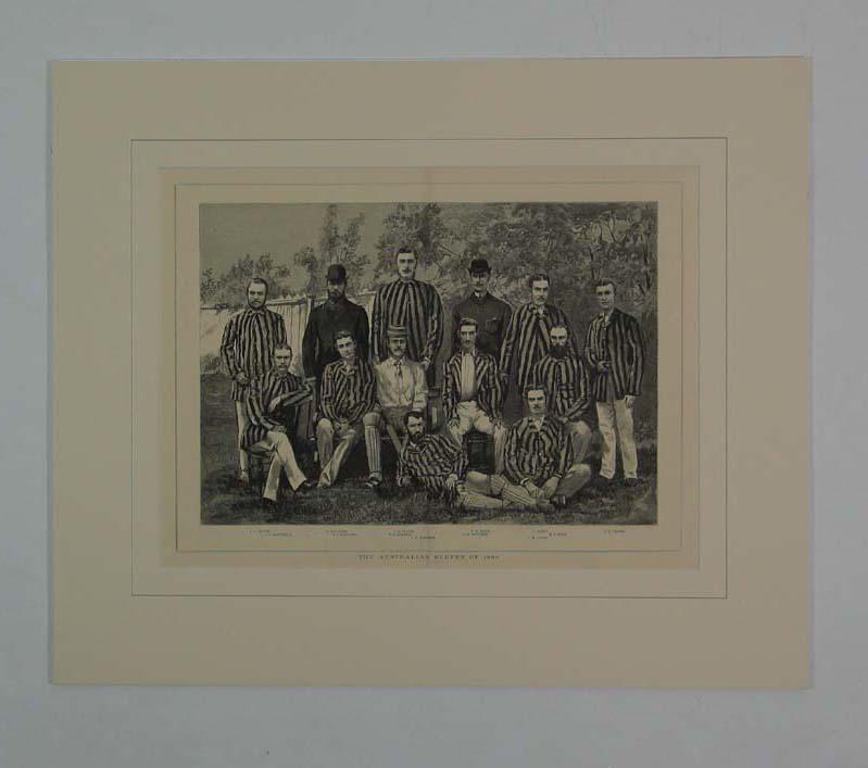 Print, "The Australian Eleven of 1880" - Australian Sports Museum
