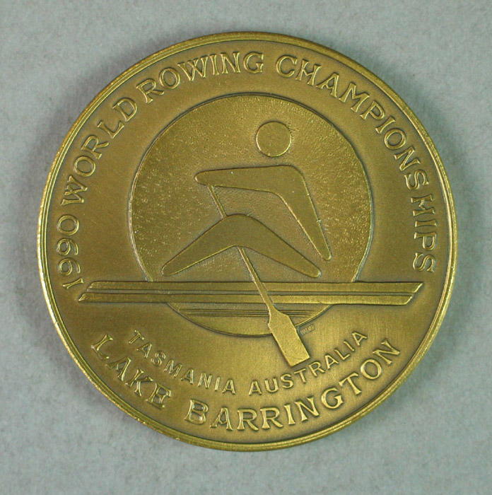 Medal 1990 World Rowing Championships Australian Sports Museum medal-1990-world-rowing-championships-australian-sports-museum