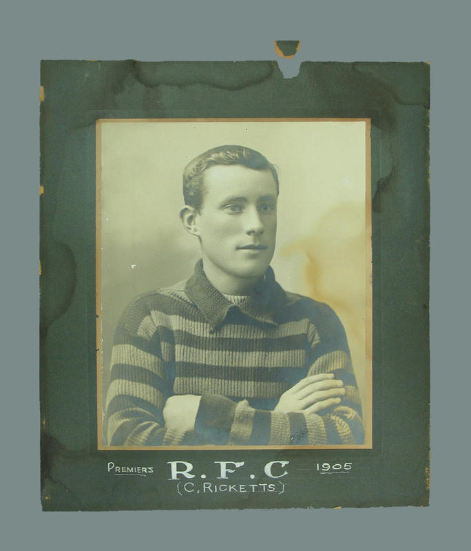Photograph of Charlie Ricketts, Richmond FC 1905 VFA Premiers ...