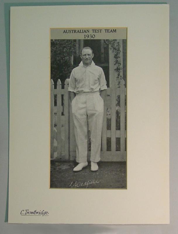 Photograph of William Oldfield, 1930 - Australian Sports Museum