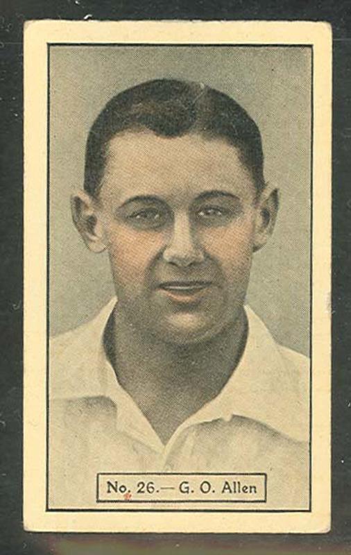 1934-35 A.W. Allen Ltd, Allen's Irish Moss Gum Jubes - G.O. Allen ...