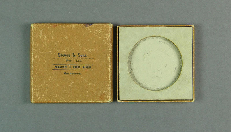 Cardboard medal presentation box - Australian Sports Museum