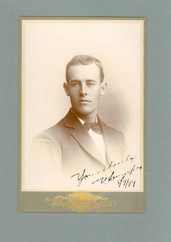 Photograph from Frank Laver's photograph album, image of Victor Trumper ...