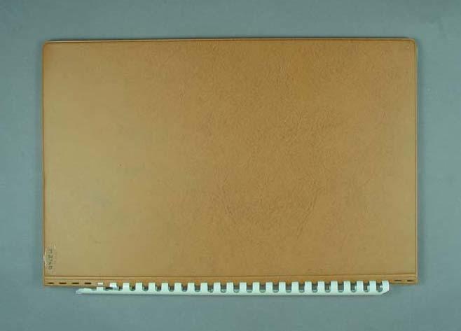 Folder, previously contained paper items relating to cricketer Peter ...