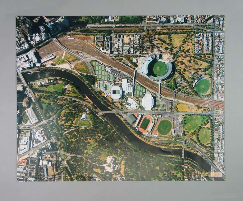 Aerial photograph of Melbourne sporting precinct, c2005 - Australian ...