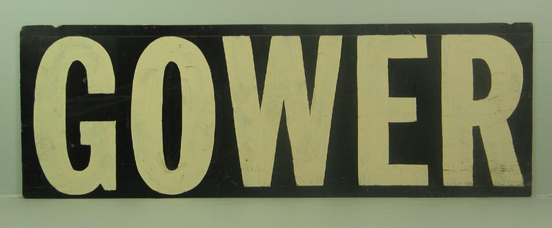 MCG scoreboard name, "Gower" - Australian Sports Museum