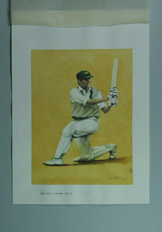 Watercolour, Paul Sheahan, by artist Robert Ingpen 2002, MCC Tapestry ...