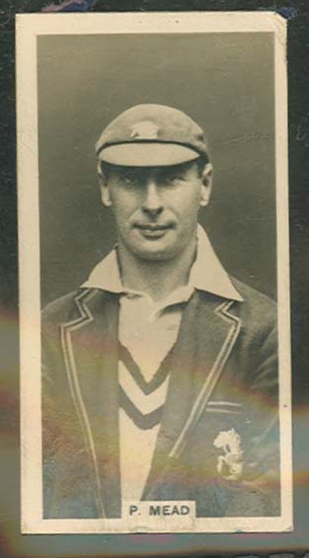 Trade card featuring Phil Mead c1930s - Australian Sports Museum