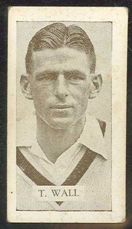 Trade card featuring Thomas Wall c1930s - Australian Sports Museum