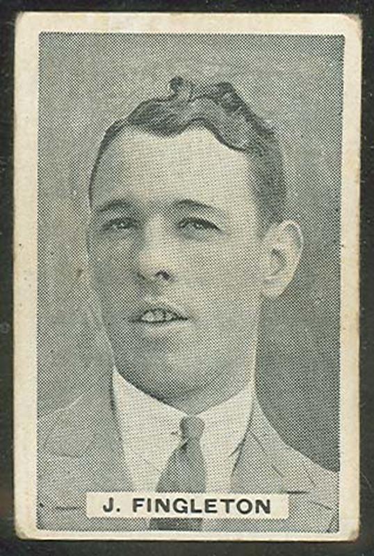 Trade card featuring John Fingleton c1930s - Australian Sports Museum