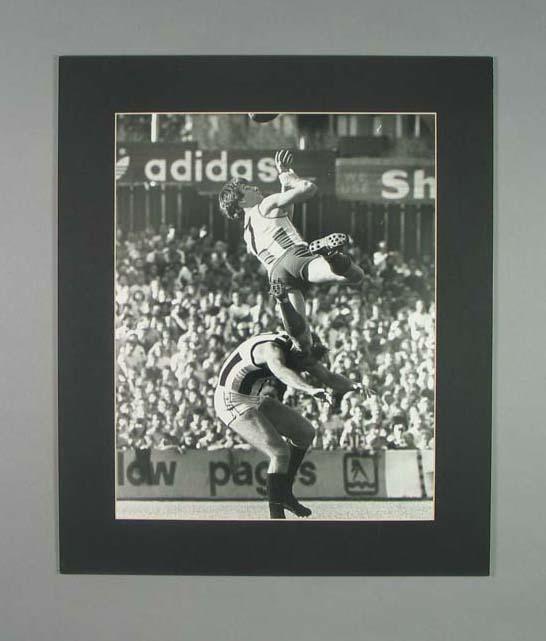 Photograph of Kerry Good marking over Craig Stewart, April 1982 ...