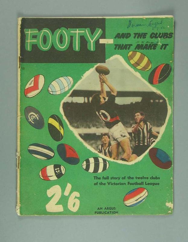 Magazine - 'Footy and the Clubs that make it", an Argus Publication ...