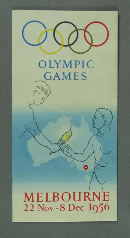 Brochure, 1956 Melbourne Olympic Games - Australian Sports Museum Brochure, 1956 Melbourne Olympic Games - Australian Sports Museum