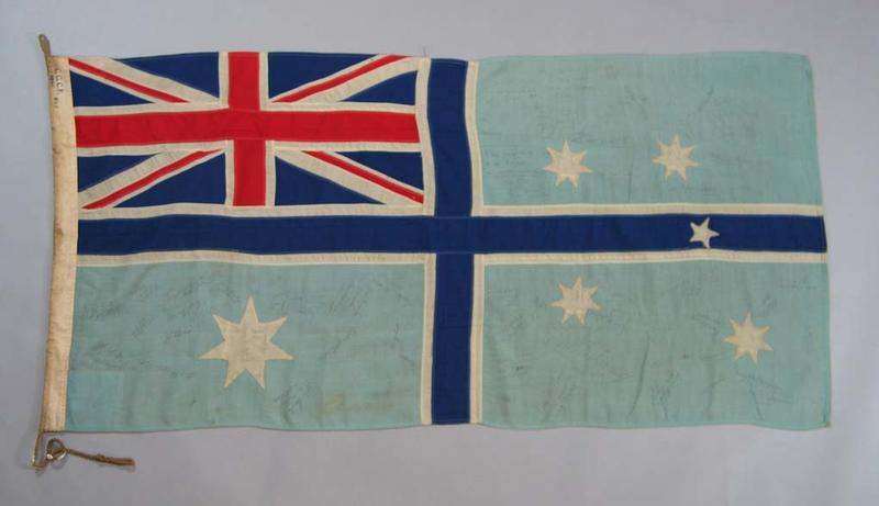 Department of Civil Aviation flag autographed by 1962 Commonwealth ...