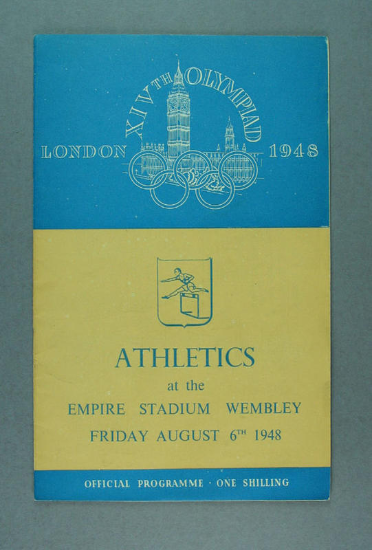 Programme for 1948 London Olympic Games athletics events, 6 August ...