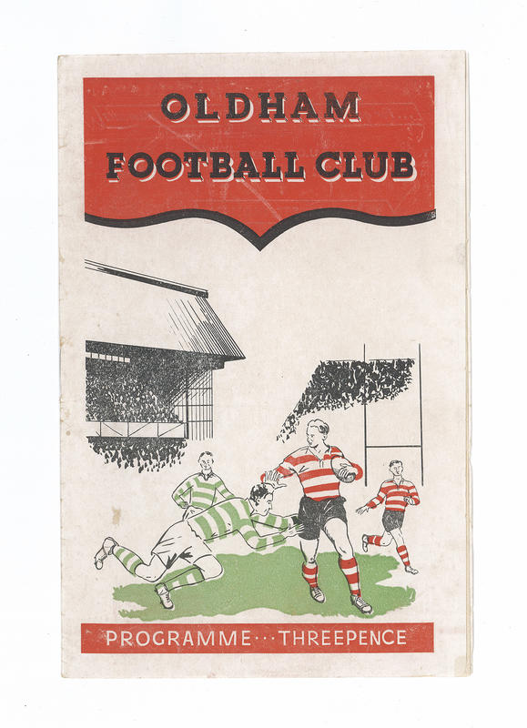 Programme, Oldham v Australian Rugby League team, 7 November 1956 ...