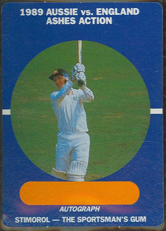 1989/1990 Stimorol (Scanlens) Cricket Dean Jones Trade Card ...