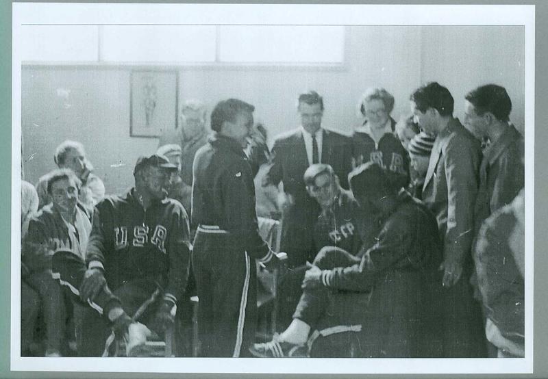 Reproduction photograph, 1956 Melbourne Olympic Games - athletes in ...