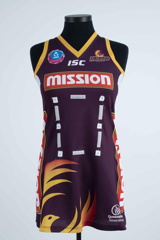 Queensland Firebirds uniform worn by Natalie Medhurst, 2011 ...