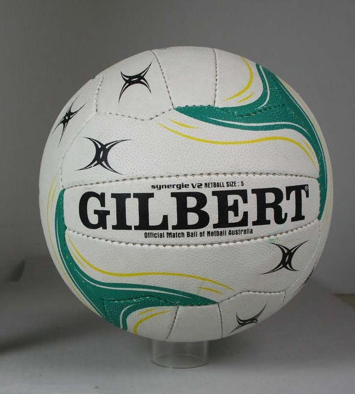 Netball used during Coles International Netball Test Series, 2013 ...