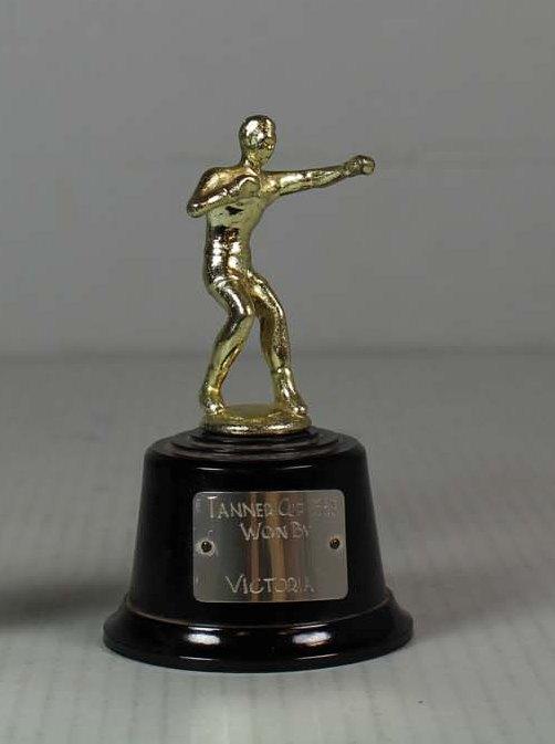 Tanner Cup trophy won by Victoria and presented to Henry Nissen, 1968 ...