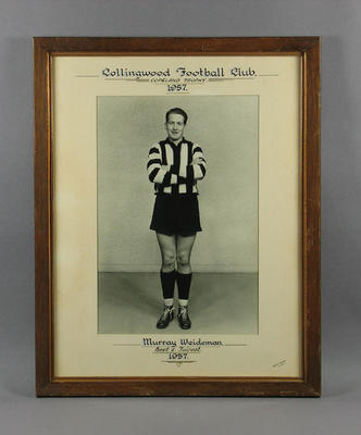 Photograph of Murray Weideman, Copeland Trophy Winner 1957 - Australian ...