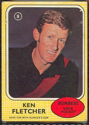 1970 Scanlens (Scanlens) Australian Football Ken Fletcher Trade Card ...
