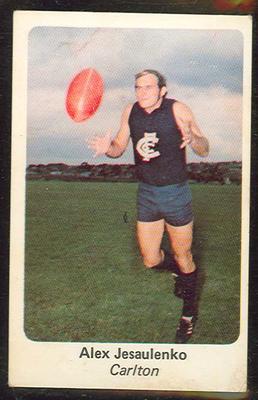 1971 Sunicrust (Sunicrust) Australian Football Alex Jesaulenko Trade ...
