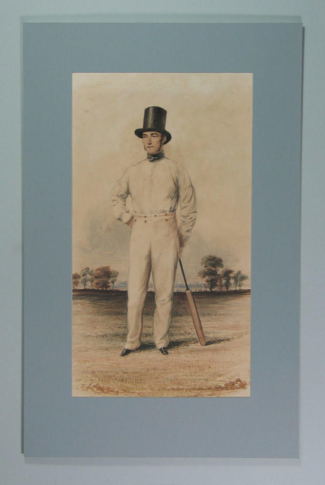 Portrait of English cricketer Joseph Guy, artist Nicholas Felix 1849 ...