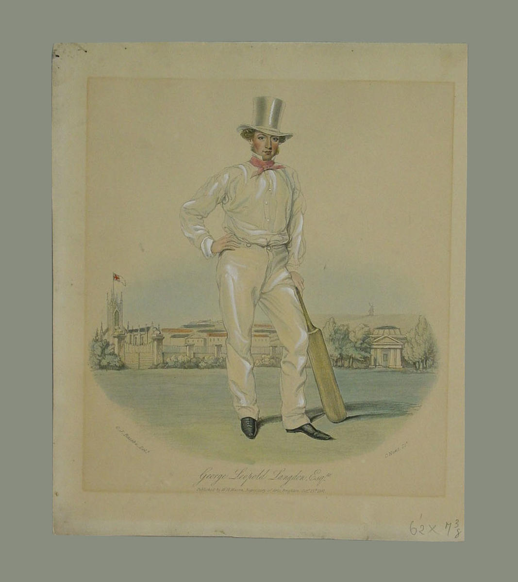 Print, "George Leopard Langdon Esq." - 1841 - Australian Sports Museum