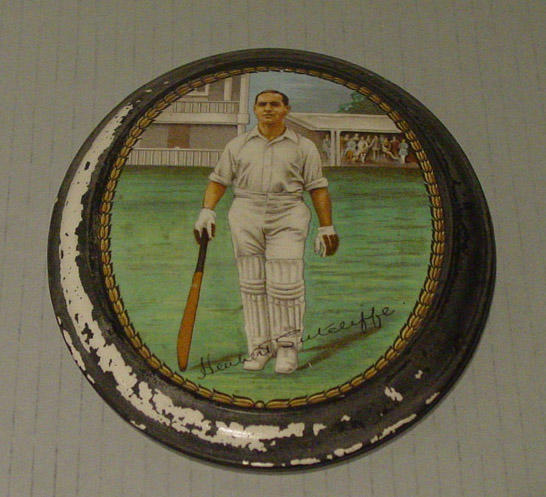 Plaque, image of Herbert Sutcliffe - Australian Sports Museum