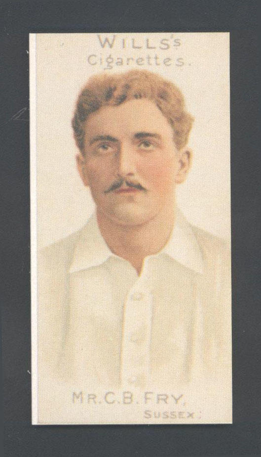1983 Wills' Cigarettes Cricketers A Nostalgia Reprint C B Fry trade ...