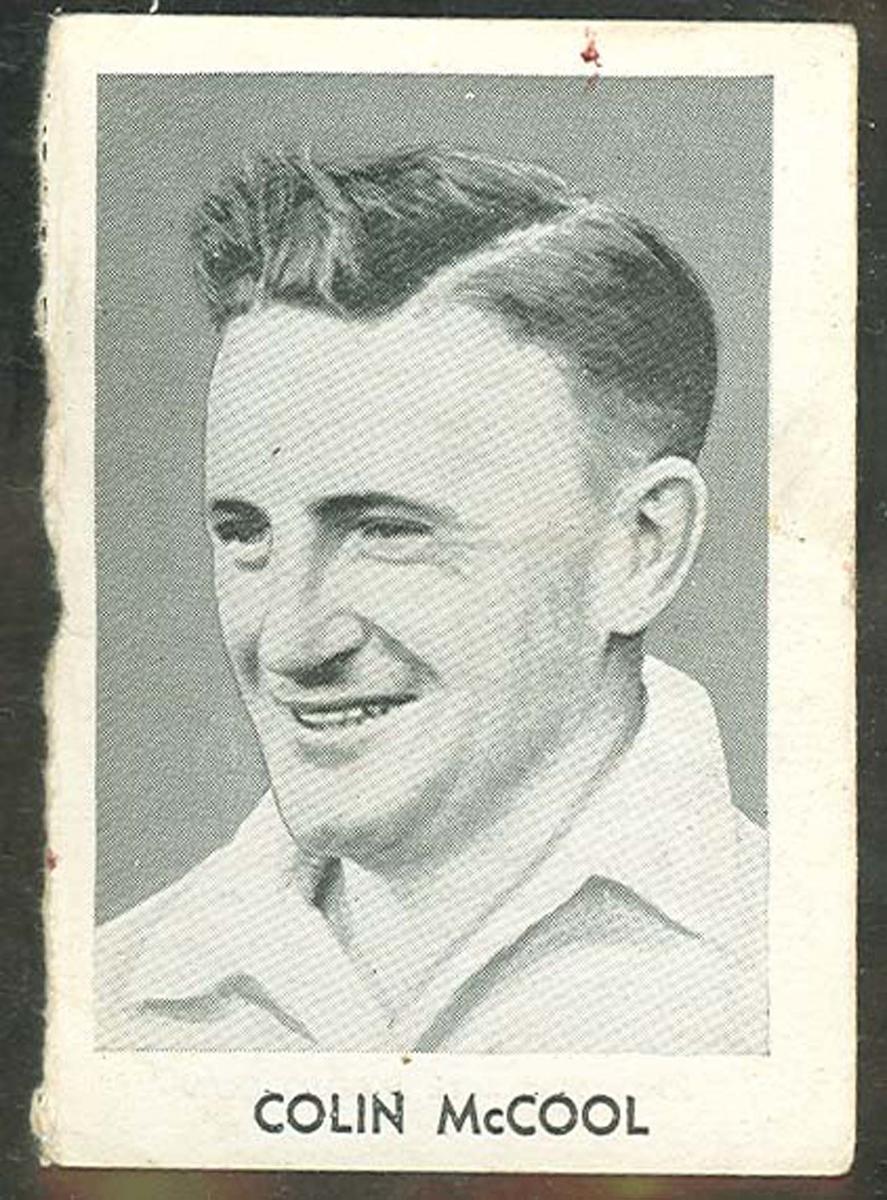 1947 Radio Fun Famous Test Cricketers Colin McCool trade card ...