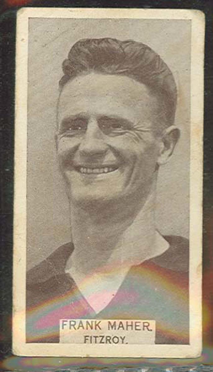 1933 Wills Australian Football Frank Maher trade card - Australian ...