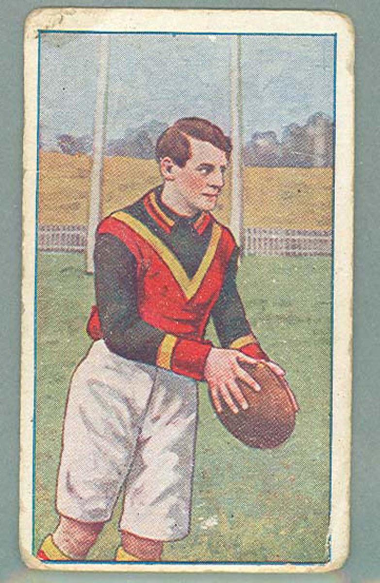 1922 Magpie Cigarettes Victorian League Footballers Billy Schmidt trade ...