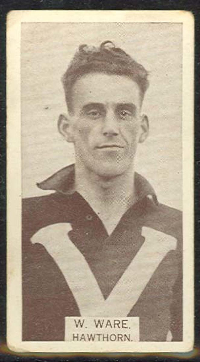 1933 W D & H O Wills Footballers Walter Ware trade card - Australian ...