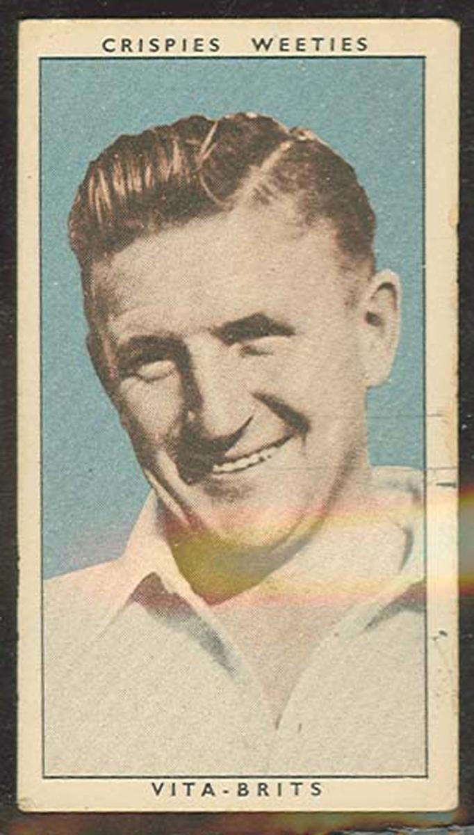 1948 Cereal Foods Leading Cricketers Colin McCool trade card ...