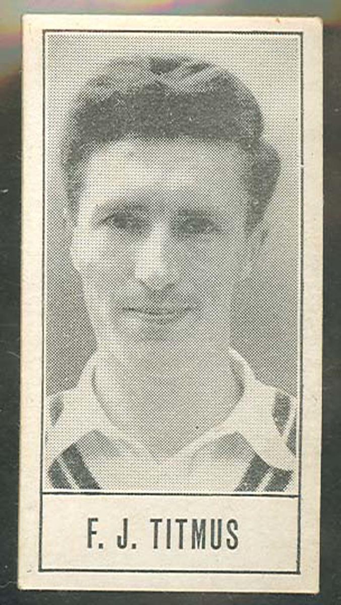 1957 Barratt & Co Ltd Test Cricketers Series B Fred Titmus trade card ...