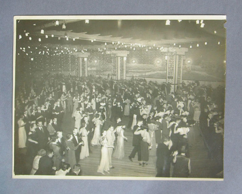 Photograph of crowded ballroom, c1930s - Australian Sports Museum