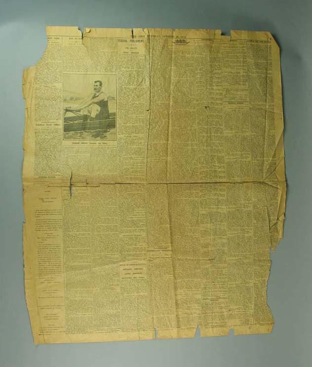 Single page from THE ARGUS newspaper, October 26, 1912 with photograph ...