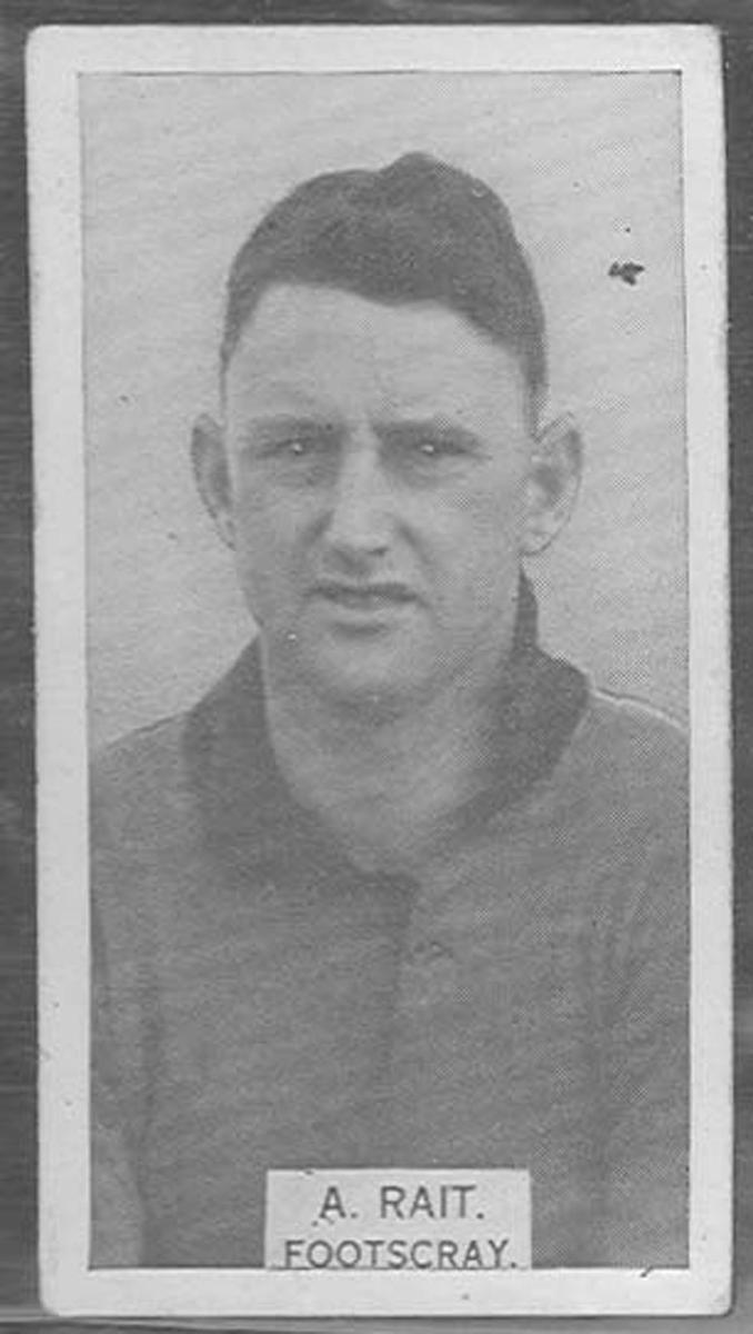 1933 W D & H O Wills Footballers Alan Rait trade card - Australian ...