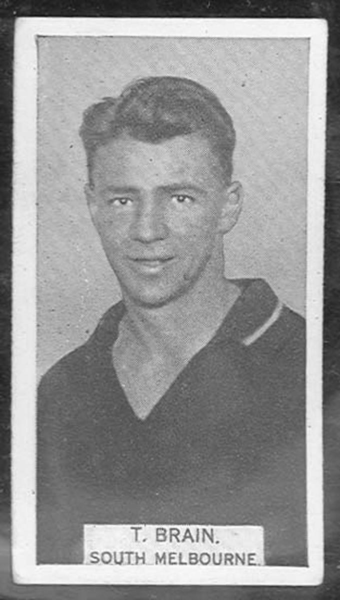 1933 W D & H O Wills Footballers Terry Brain trade card - Australian ...
