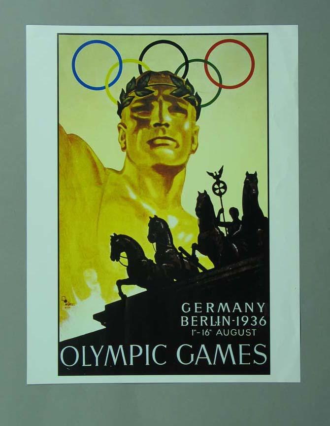 Poster, 1936 Berlin Olympic Games - Australian Sports Museum