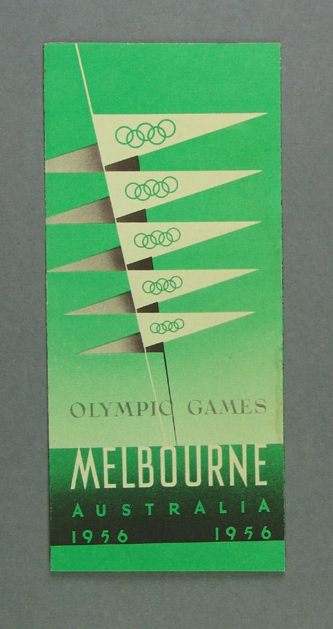 Programme, Olympic Games Melbourne 1956 - Australian Sports Museum Programme, Olympic Games Melbourne 1956 - Australian Sports Museum