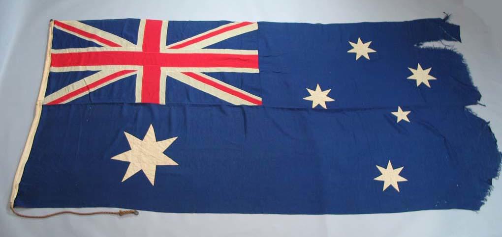 Australian flag, flown at MCG during 1956 Olympic Games - Australian ...