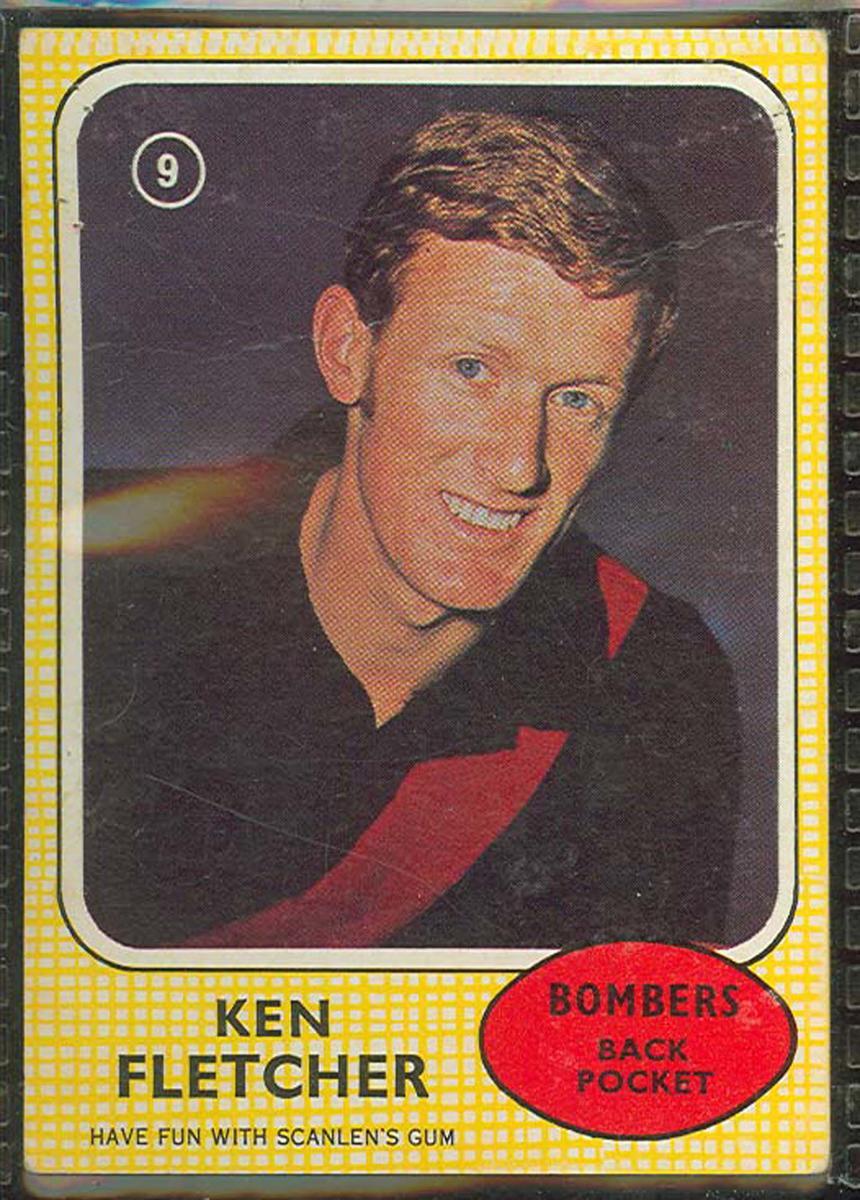 1970 Scanlens (Scanlens) Australian Football Ken Fletcher Trade Card ...