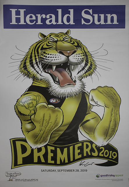 Herald Sun AFL 2019 Grand Final poster - Australian Sports Museum