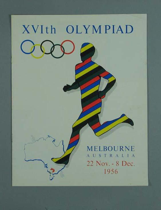Programme, 1956 Melbourne Olympic Games - Australian Sports Museum Programme, 1956 Melbourne Olympic Games - Australian Sports Museum